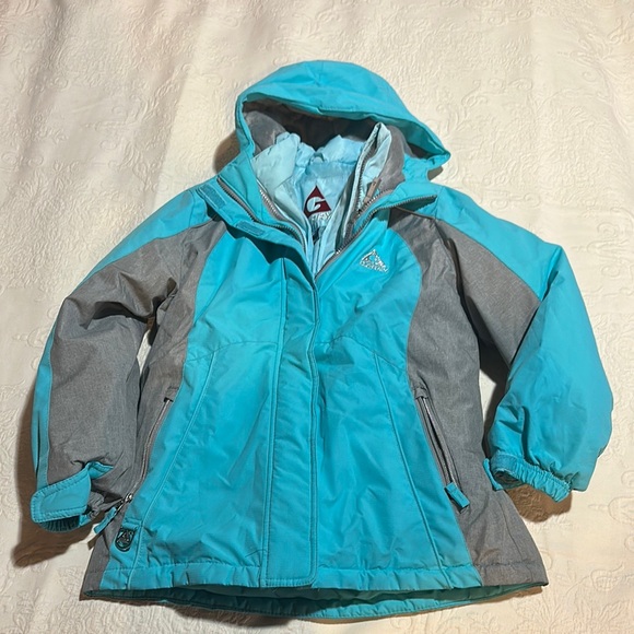 Gerry Weber | Jackets & Coats | Gerry Weber Blue And Gray Puffer Jacket ...